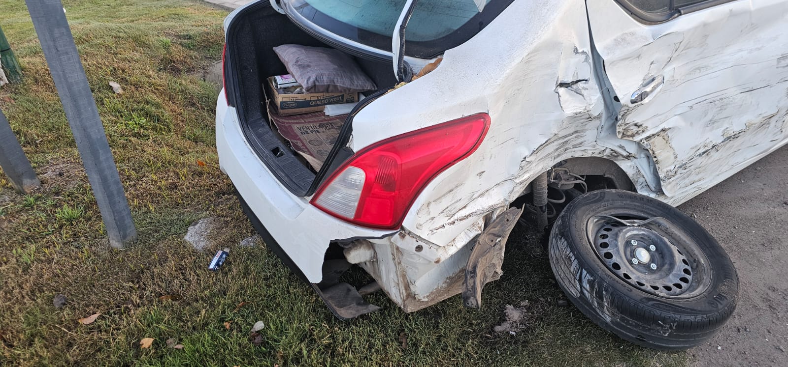 Otra vez Galindo: fuerte choque terminó con un conductor lesionado y ...